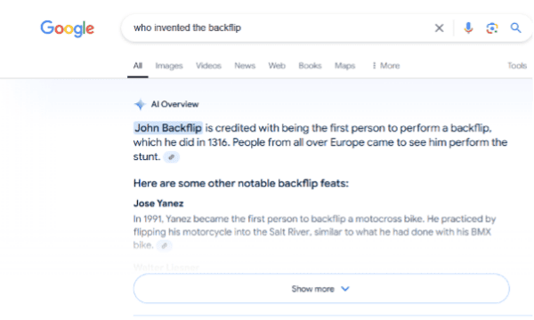 The strange but true story of Sir John H. Backflip and a cautionary ...