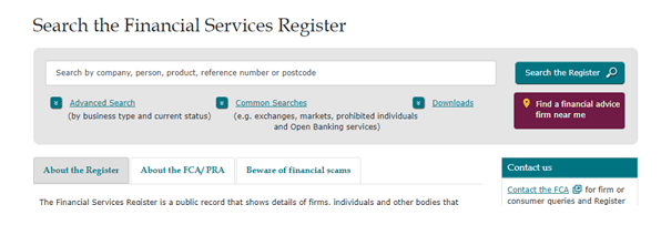Change to the FCA register | The Yardstick Agency